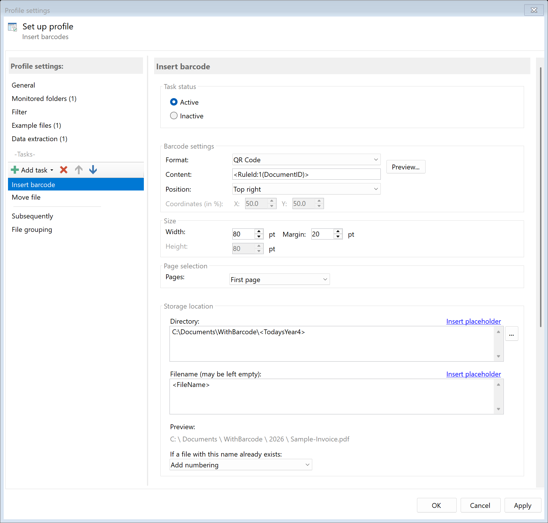 Tutorial - Insert barcodes into PDF files